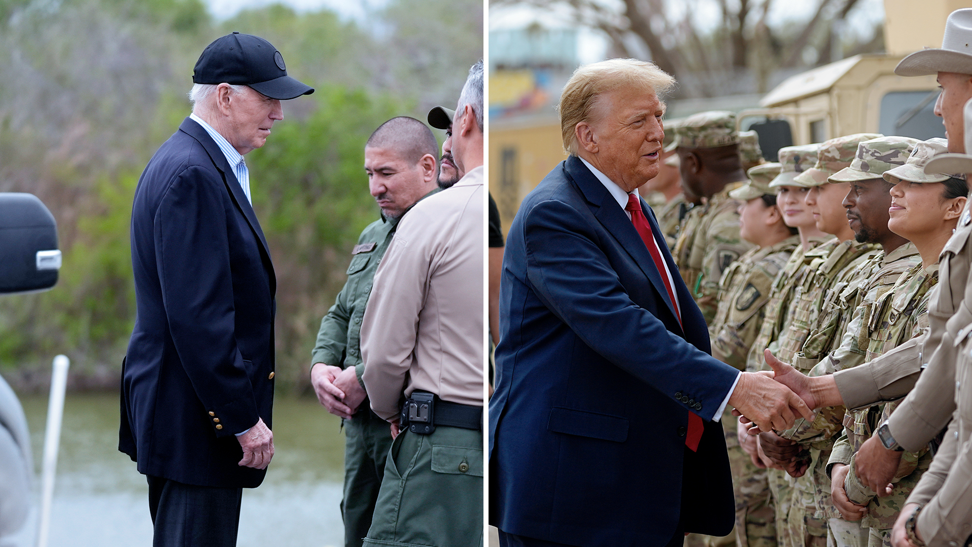Border Duel: Biden, Trump Show Up at Southern Border as Illegal Entries Shatter Records Again ...